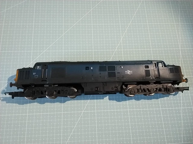 HORNBY CLASS 37 Weathered Look In Br Livery Dcc Fitted £30.04 - PicClick UK