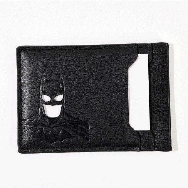 BAT WALLET SUPERHERO Mask Card Holder Slim ID Wallet Gift Men Women ...
