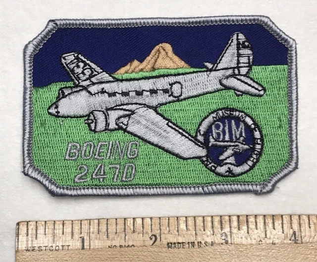 BOEING 247D AIRLINER Plane Pacific Museum of Flight Embroidered ...