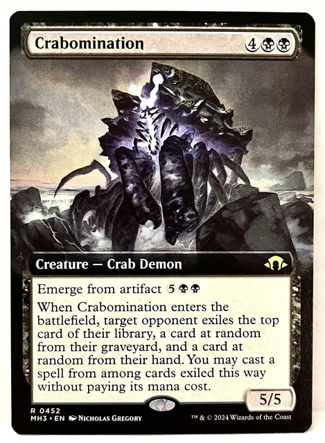 MTG-CRABOMINATION [ART ÉTENDU] #452-Modern Horizons 3-Régulier-NEUF EUR ...