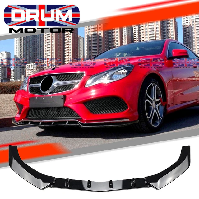 C207 FRONT LIP Gloss Black Splitters for Mercedes W207 AMG Line Bumper ...