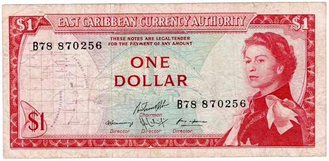 1965 EAST CARIBBEAN ONE DOLLAR NOTE - p13 VF $5.58 - PicClick CA