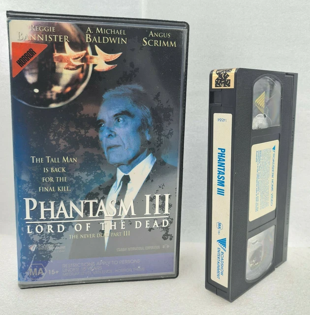 RARE VHS VIDEO Tape PHANTASM III Lord Of The Dead Ex-Rental CLAMSHELL ...