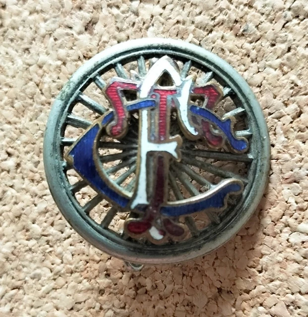 TCF TOURING CLUB De FRANCE BICYCLE CYCLE ENAMEL LAPEL MEMBERS BADGE PIN ...