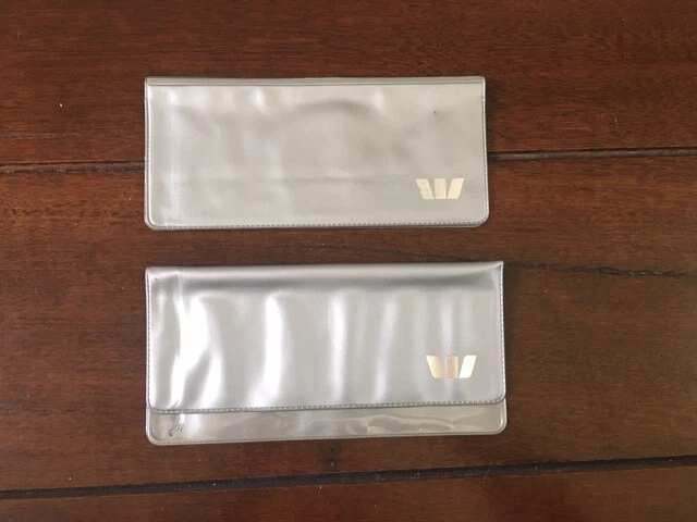 2 X RETRO Westpac Banking Plastic Bank Book Covers #GREAT PROP# $50.00 ...