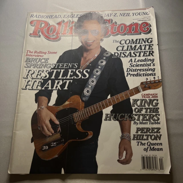 BRUCE SPRINGSTEEN ROLLING Stone Magazine Cover Issue 1038 November 1st ...