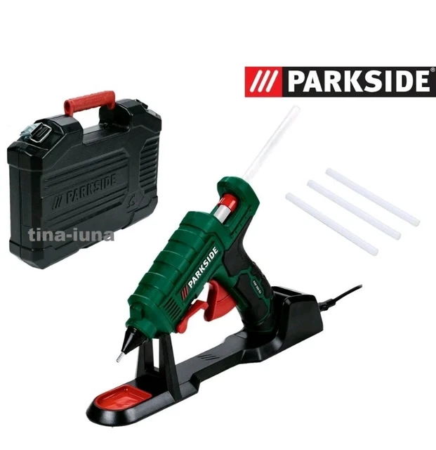 PARKSIDE HOT GLUE Gun Cordless Use or Corded with Stand Crafting 11mm ...