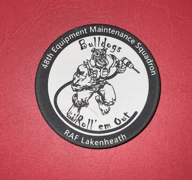 USAF RAF LAKENHEATH 48th Equipment Maintenance Squadron Bulldogs Poker ...