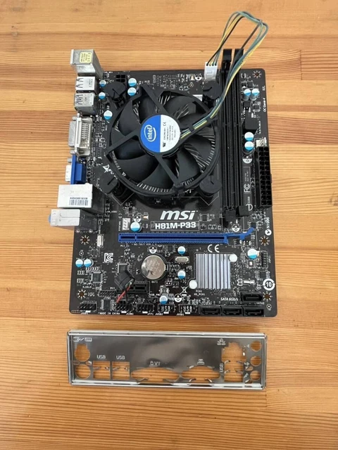 [USED OPERATING PRODUCT] MSI H81M-P33 microATX CPU socket: LGA1150 CPU ...