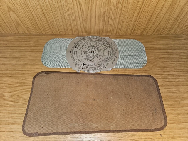 WW2 WWII RAF 1940's Aircraft Navigators 6B/2645 dead reckoning computer ...