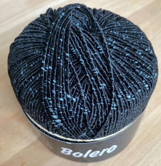 LANA GROSSA-WOLLE ZUM Stricken und Häkeln - 150g Bolero in schwarz-meliert EUR 7,50 - PicClick DE