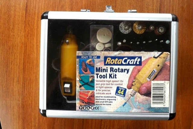 ROTACRAFT RC12 SINGLE Speed 12 Volt Mini Rotary Tool Kit £25.99 ...