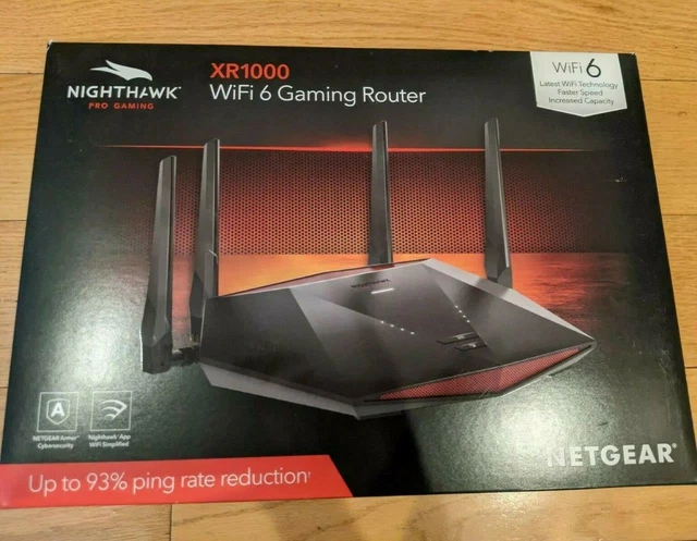 NETGEAR NIGHTHAWK XR1000 WiFi 6 Pro Gaming Router XR1000-100NAS $189.00 ...