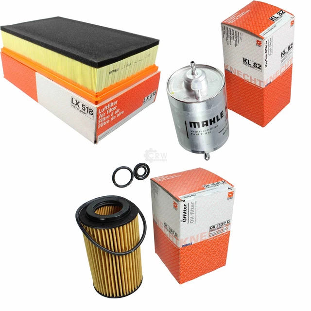 MAHLE/KNECHT FUEL FILTER Kl 82 Air Filter LX 518 Oil Filter Ox 153/7D ...