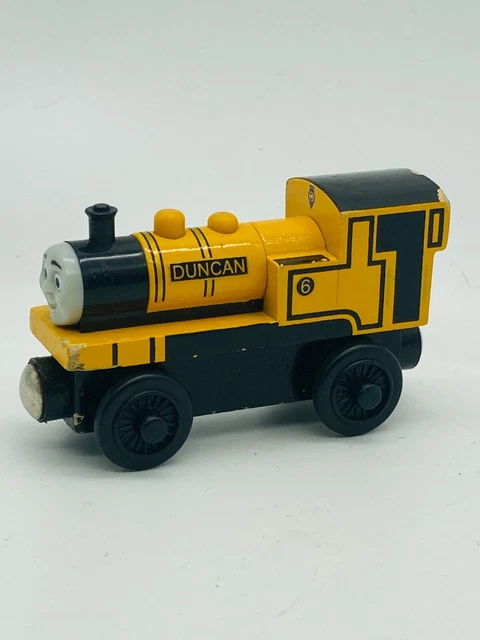 THOMAS & FRIENDS Wooden Railway Train Tank Engine - Duncan - GUC - 2003 ...