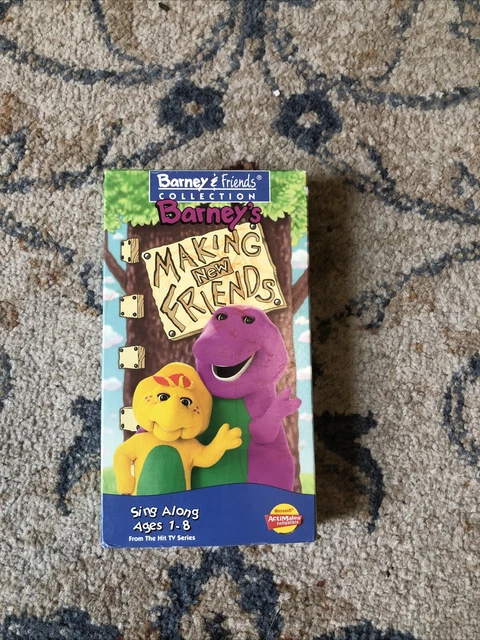 BARNEY’S MAKING NEW Friends VHS 1995 Video Tape Classic PBS Kids TV ...