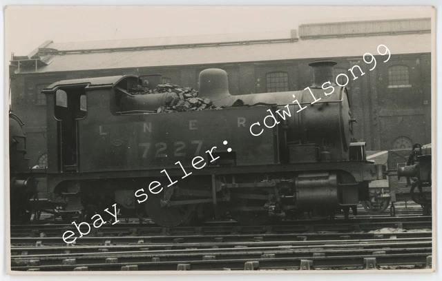 LNER EX GER No. 7227 Y4 0-4-0T Loco Postcard - Great Eastern Railway ...