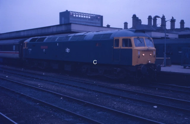 35MM SLIDE BRITISH Railway Br Class 47 - 47592 At Sheffield 15/03/1986 ...