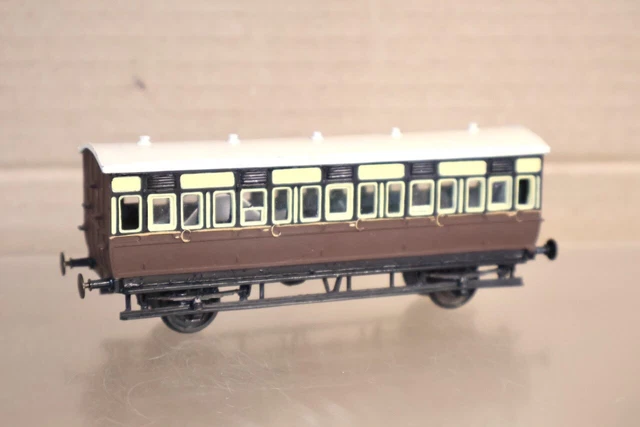 RATIO KIT BUILT VINTAGE WOOD GW GWR SHORT 4 WHEEL SUBURBAN COACH om £29 ...