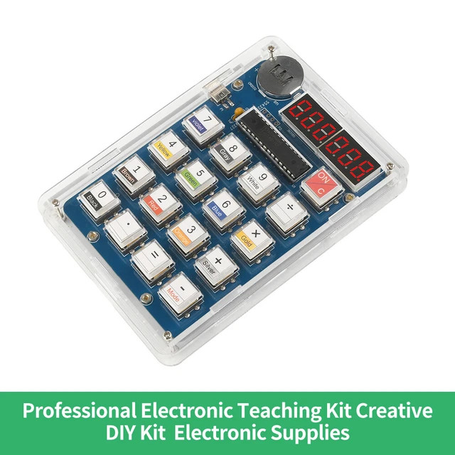 LED DISPLAY DIY Calculator Making Electronic Kit MCU Soldering Practice ...