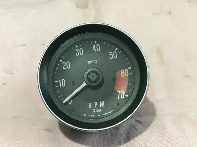 SMITHS CLASSIC electronic Rev counter Mini Cooper Lotus MG 80mm 7000RPM ...