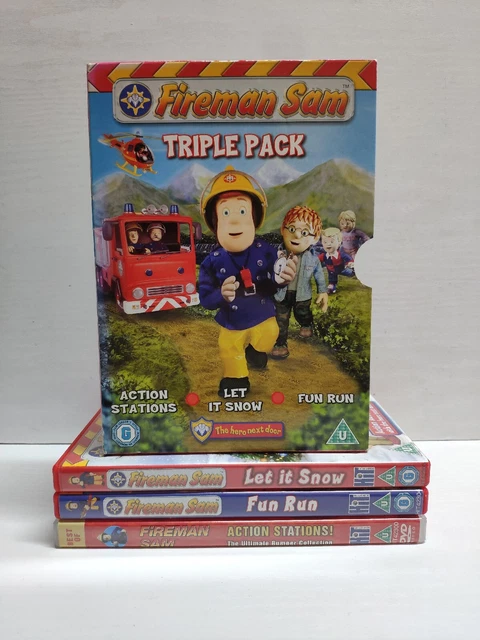 FIREMAN SAM - Triple Pack - DVD Box Set - Cert U £16.99 - PicClick UK