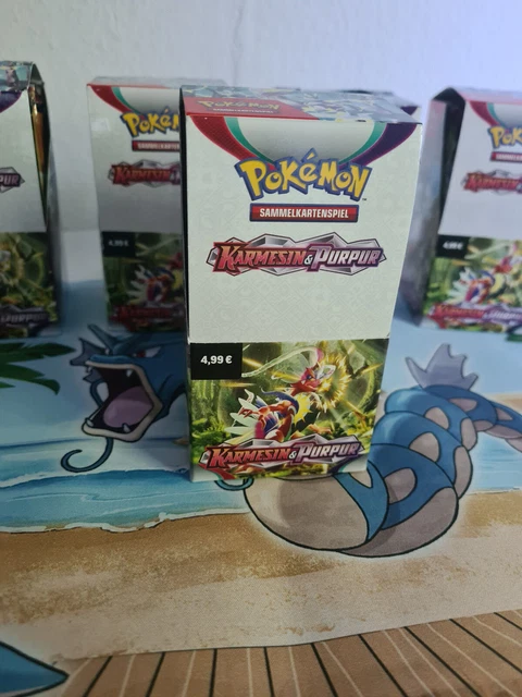 POKEMON KARMESIN & Purpur Display 18 Booster Repacks 200 Karten 40 ...