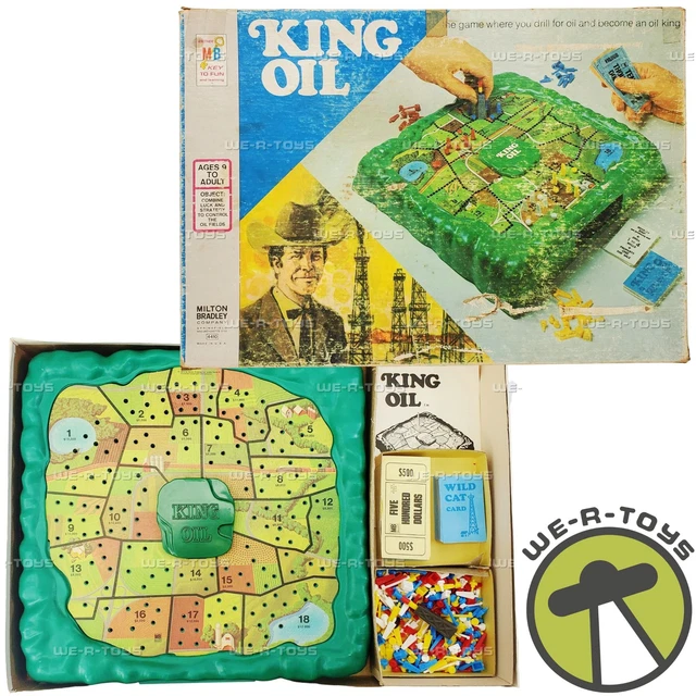 KING OIL BOARD Game Strategy Game for 4 Players 1974 Milton Bradley ...