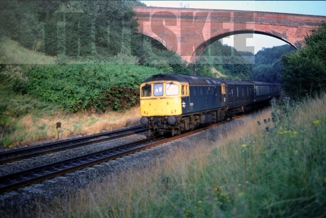 35MM SLIDE BR British Railways Diesel Loco Class 33 33065 Harbury 1988 ...