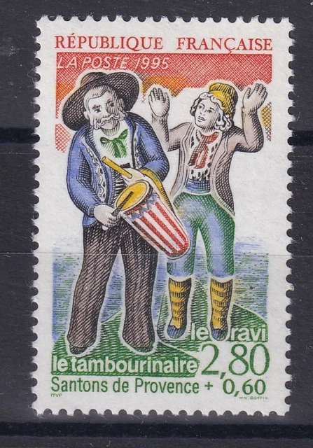 FRANCE ANNÉE 1995 Les Santons de Provence Le Tambourinaire N°2978** réf ...