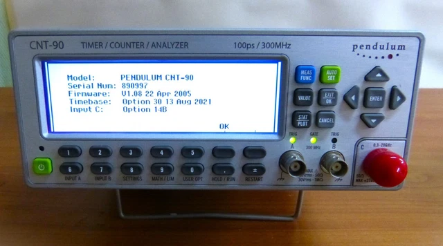 PENDULUM CNT90 CNT-90 Frequency Counter 20GHz, 100ps Resolution Frequency Meter £1,802.11 ...