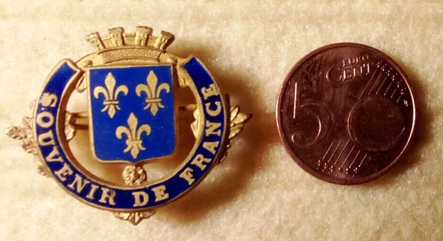 INSIGNE TOURISTIQUE SOUVENIR blason de FRANCE blason ILE DE FRANCE EUR 1,00 - PicClick FR