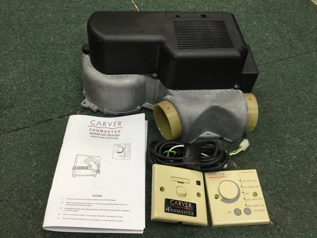 CARAVAN CARVER FANMASTER 240V Blow Air Heater Fire £125.00 - PicClick UK