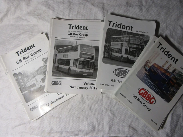 TRIDENT BUS PUBLICATION Magazine - 36 Issues 2009-2013 GB Bus Group ...