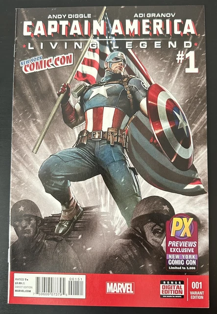 MARVEL COMICS CAPTAIN America: Living Legend #1 PX Exclusivité Limitée ...