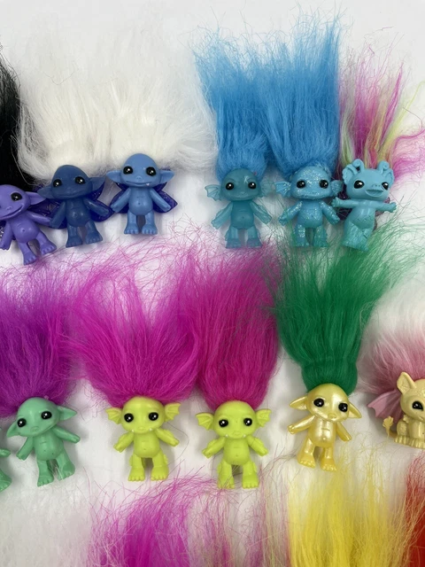 LIL ZELFS MINIATURE Trolls Pencil Topper Figure Lot 18 Glow Dark ...
