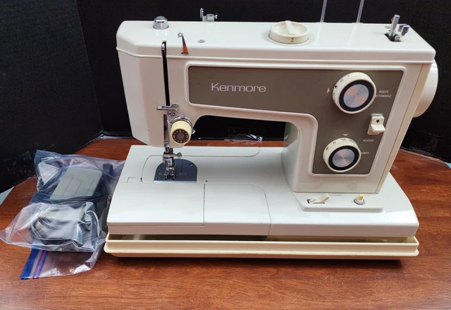 VINTAGE SEARS KENMORE Sewing Machine - Model # 148.19370. Tested Works ...