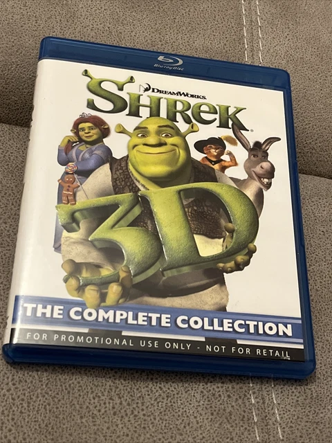 RARE SHREK 3D ( Shrek 1 2 3 4) Blu-Ray - COMPLETE 4 Disc Collection ...