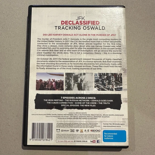 JFK DECLASSIFIED - Tracking Oswald DVD (2 Disc Set) Region 4 - 2017 EUR ...