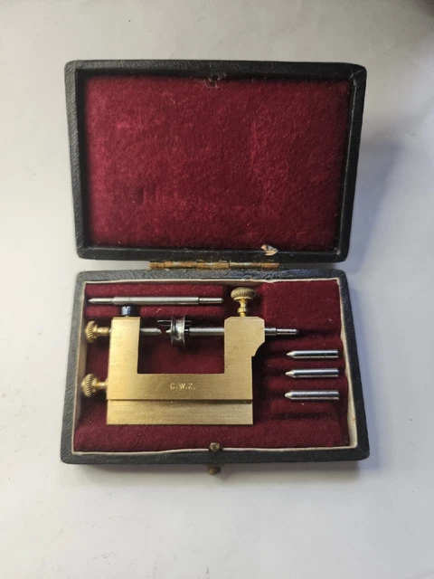ANTIQUE MICRO WATCHMAKERS tool for pivot / wheel repair watch repair ...