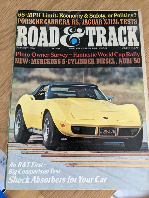 ROAD AND TRACK Magazine October 1974. 1967 Ford Mustang Bullitt advert ...