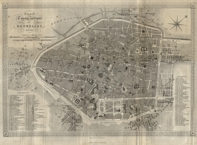 BELGIEN BRÜSSEL STADTPLAN Original Stahlstich Shury 1837 EUR 45,00 - PicClick DE