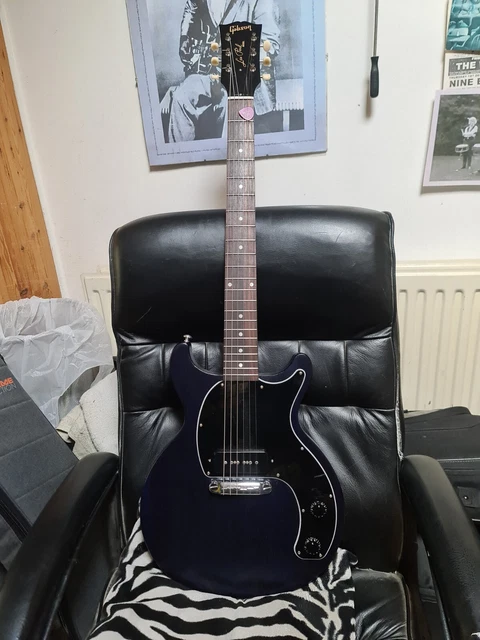 2019 GIBSON LES Paul Junior Tribute DC Double Cut Matt Blue Electric ...