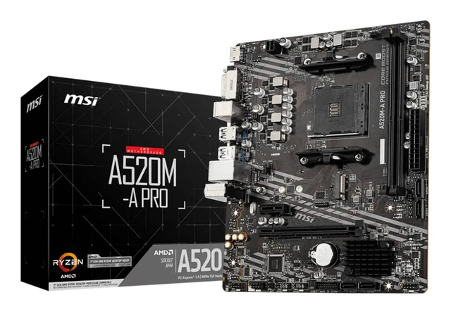 MSI A520M-A PRO motherboard AMD A520 Socket AM4 micro ATX £76.38 ...