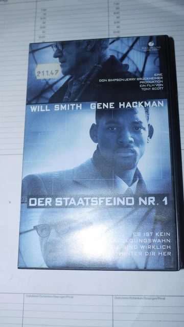 DER STAATSFEIND NR. 1 Will Smith Gene Hackman VHS VIDEO Kassette EUR 1 ...