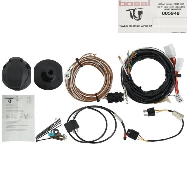 KIT ÉLECTRIQUE D'ATTELAGE de remorque Bosal 13 broches pour Nissan Sunny... EUR 69,95 - PicClick FR