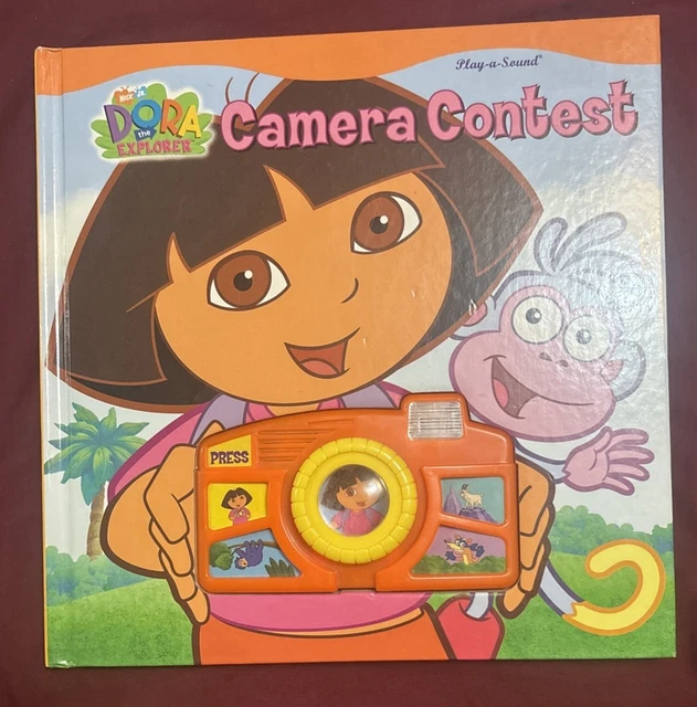 VINTAGE DORA THE Explorer Camera Contest Play-A-Sound Book VGC Fast ...
