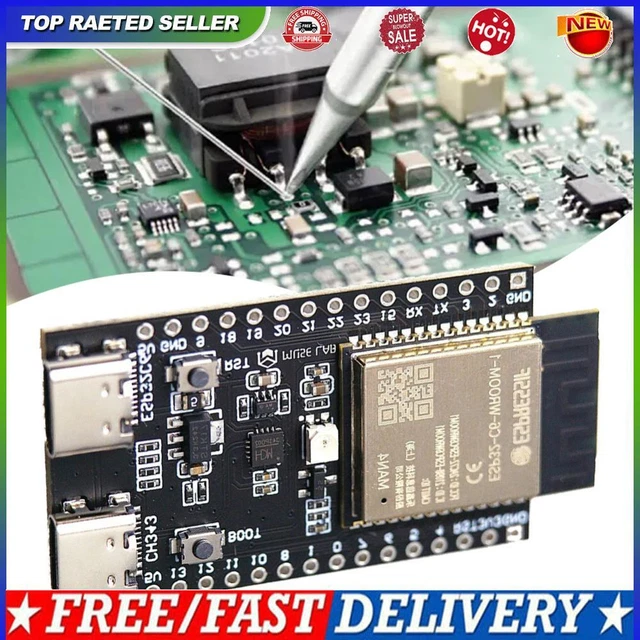 Esp32 C6 Minimum System Board Dual Type C Esp32 C6 Wroom 1 Core Board Risc V £851 Picclick Uk