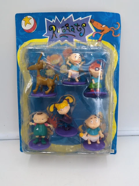 NICKELODEON RUGRATS COLLECTIBLE 5 Mini Figures Tommy Chuckie Phil Lil ...