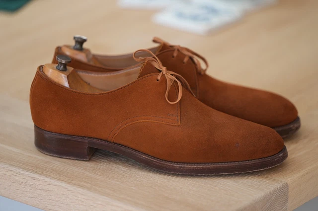 BARELY WORN VINTAGE Edward Green / Forsyth Size 9.5D Suede Derbies ...